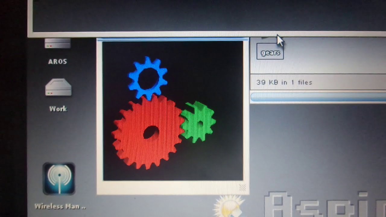 AROS - hardware vs software rendering. - YouTube