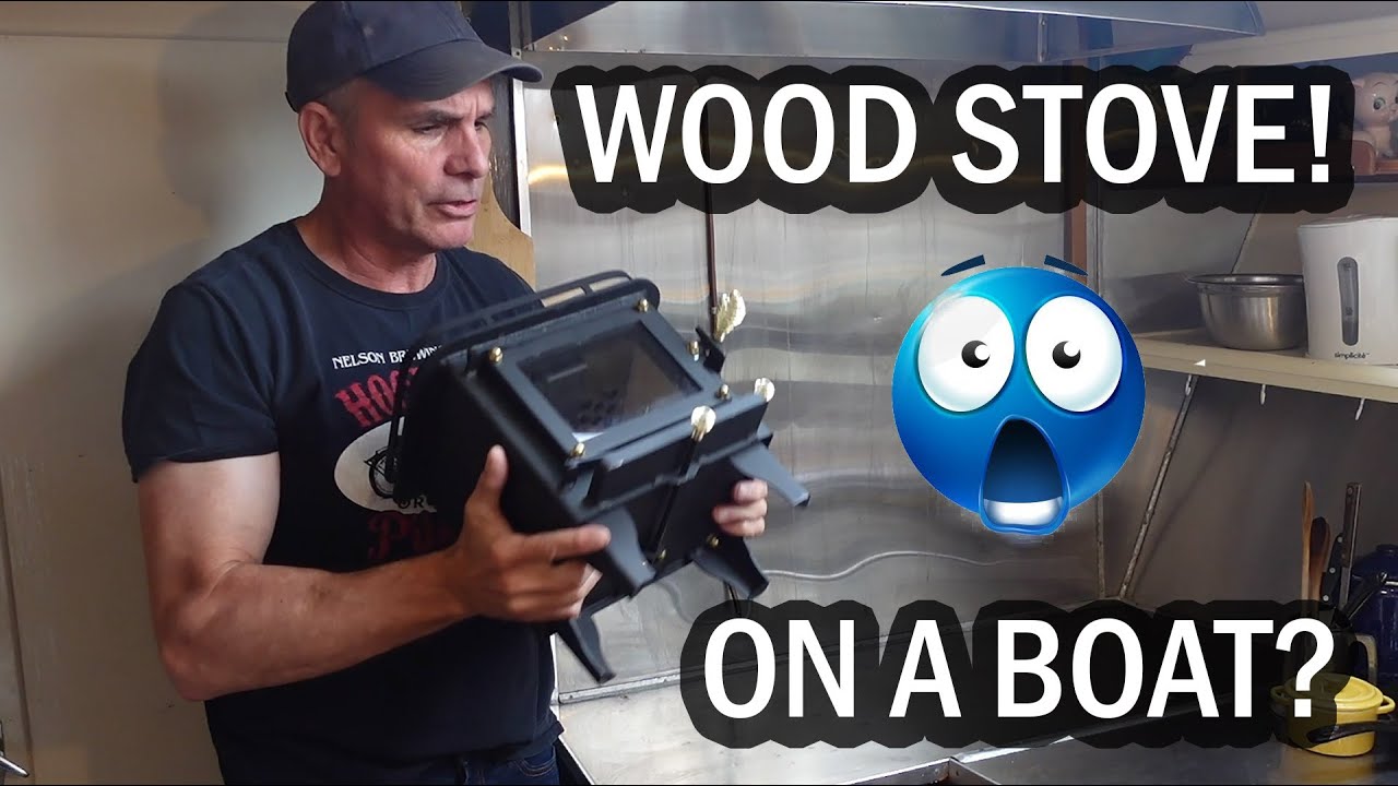 Woodstove In My Boat - Cubic Mini Cub Wood Burning Stove - YouTube