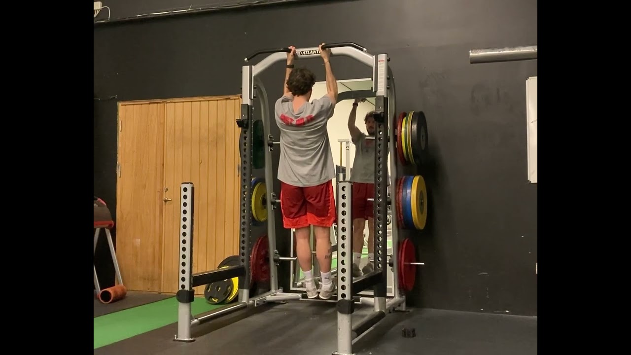 Long Angle Isometric Chin Up - YouTube