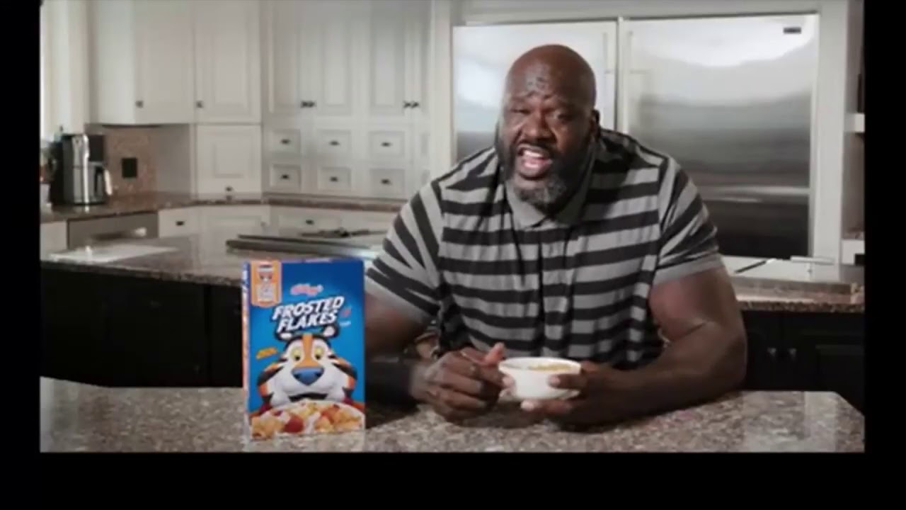 Tony the Tiger gets DESTROYED by Shaq - YouTube