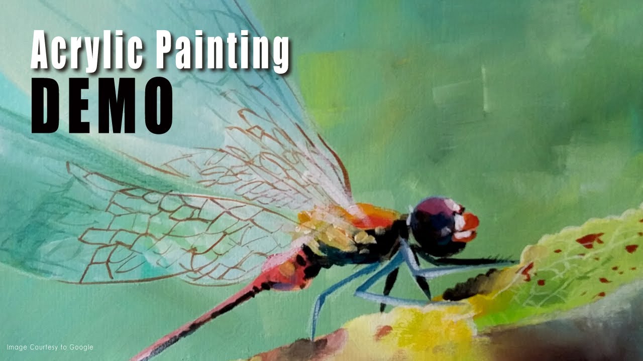 Simple Acrylic Painting Demo for Beginners. - YouTube