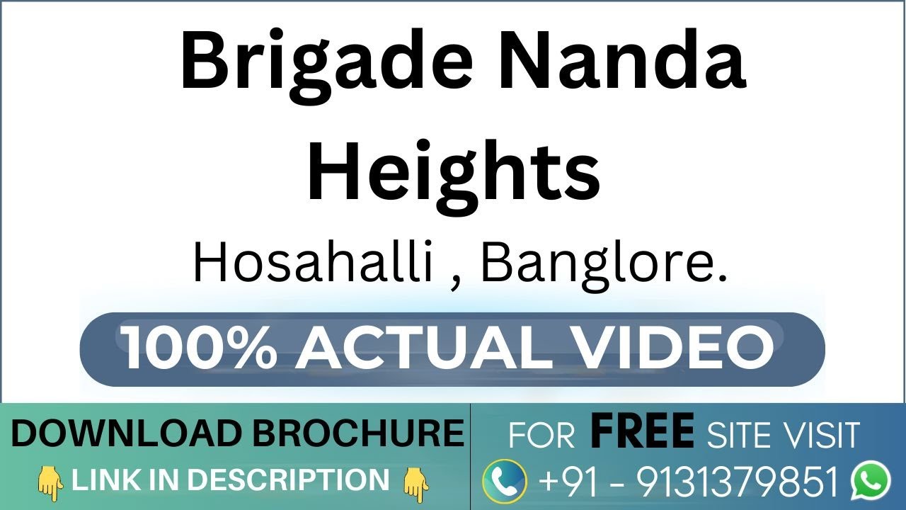 Brigade Nanda Heights Bangalore | Brigade Nanda Heights Uttarahalli ...