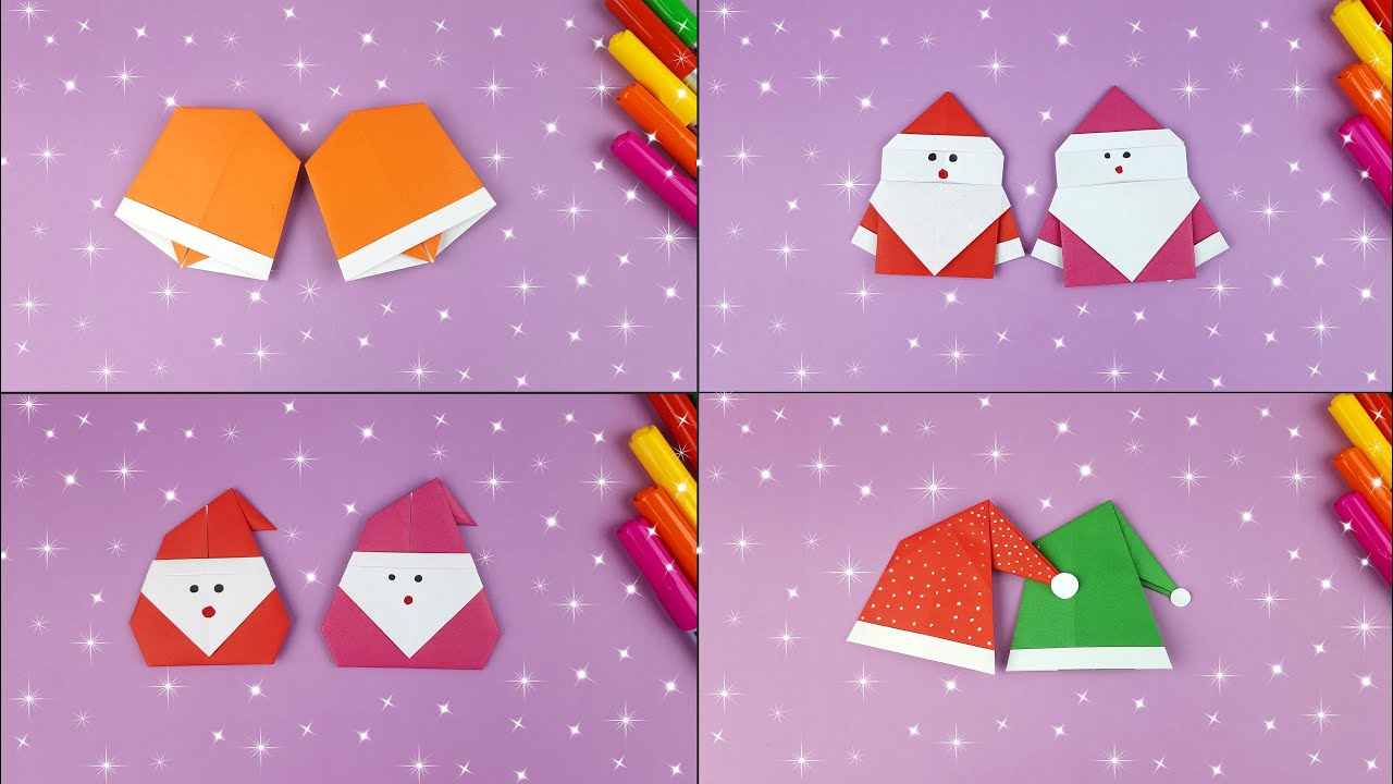 Christmas Craft🎅Easy Paper Santa Claus🤶DIY Christmas Santa Claus 🤶 ...