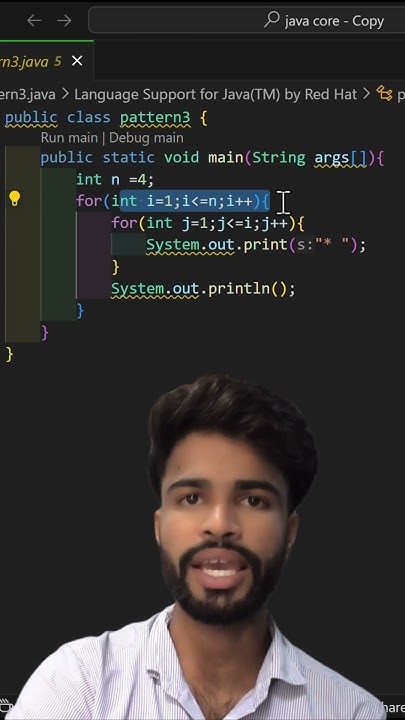 pattern printing day 3 #coding #programminglanguage #codinglover #programming #coder #htmlcss ...