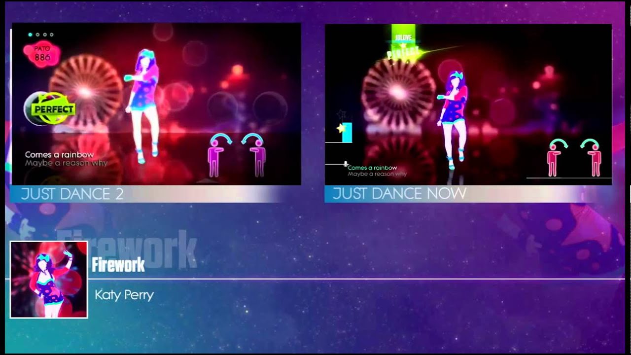 Just Dance Now Firework Comparison - YouTube