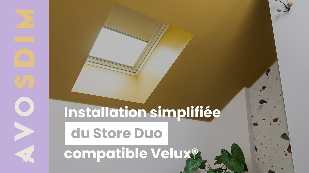 Installation d'un Store Duo compatible Velux® - YouTube