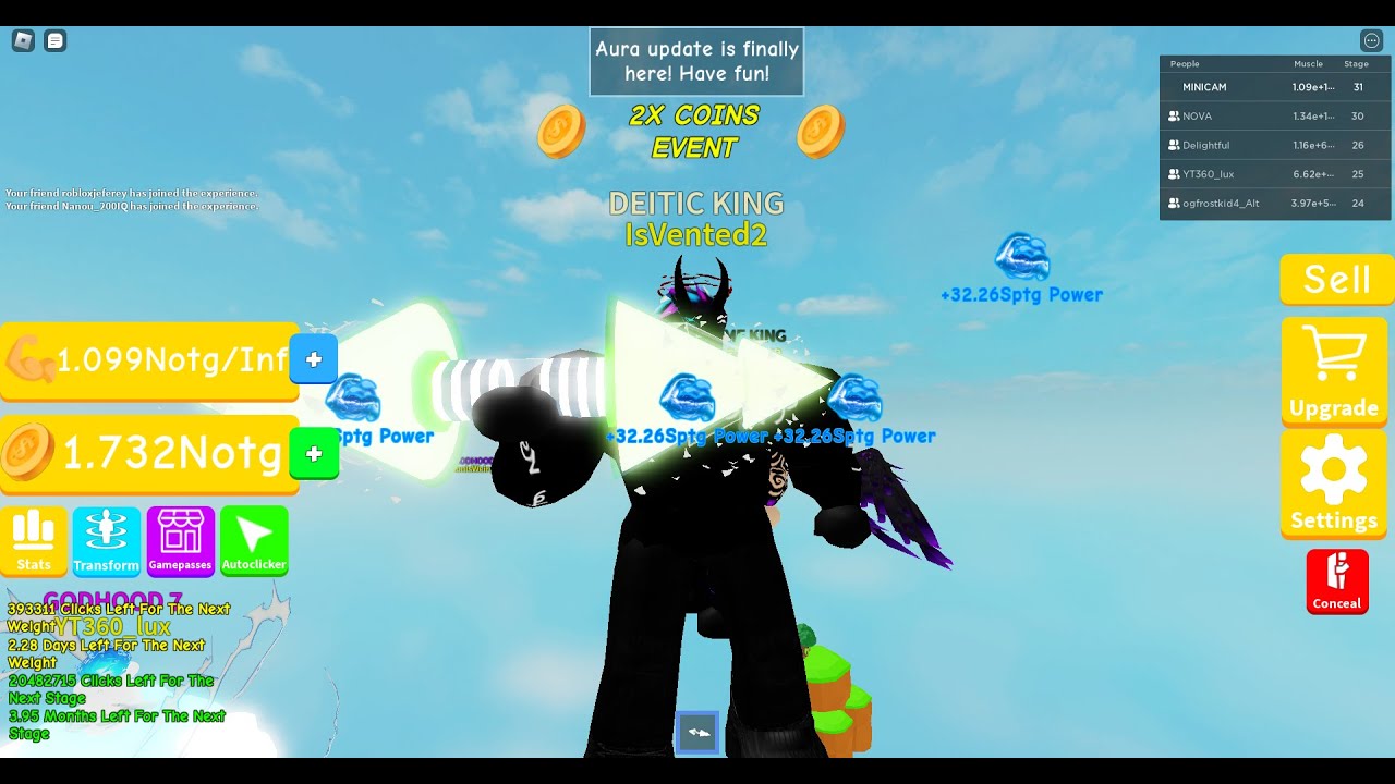 #Top1 Gergos Lifting Simulator | New Transformations Update - YouTube