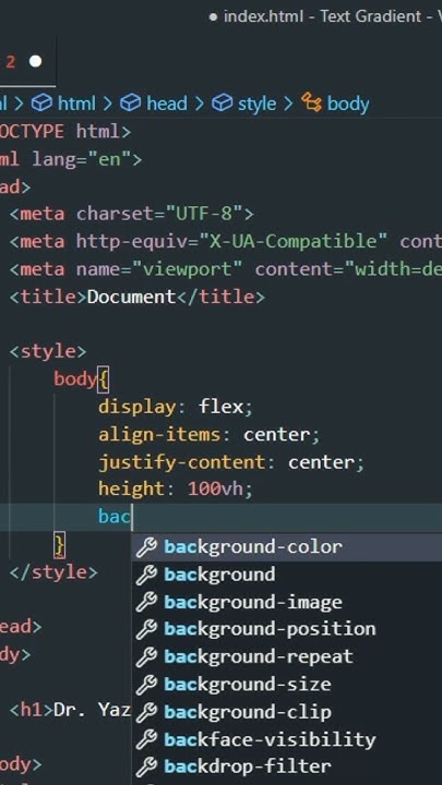 How To Make Text Gradient Html Css Youtube