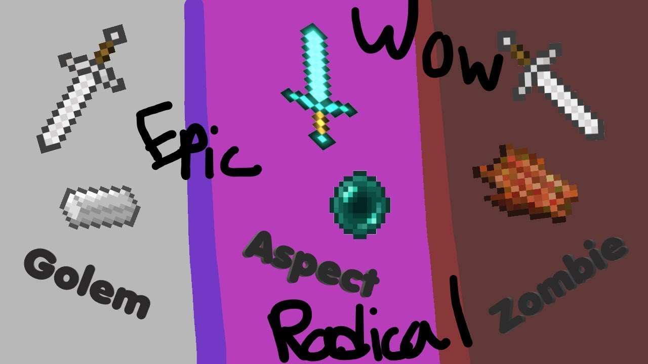 Zombie Sword vs Golem Sword vs Aspect of the End | Hypixel Skyblock ...