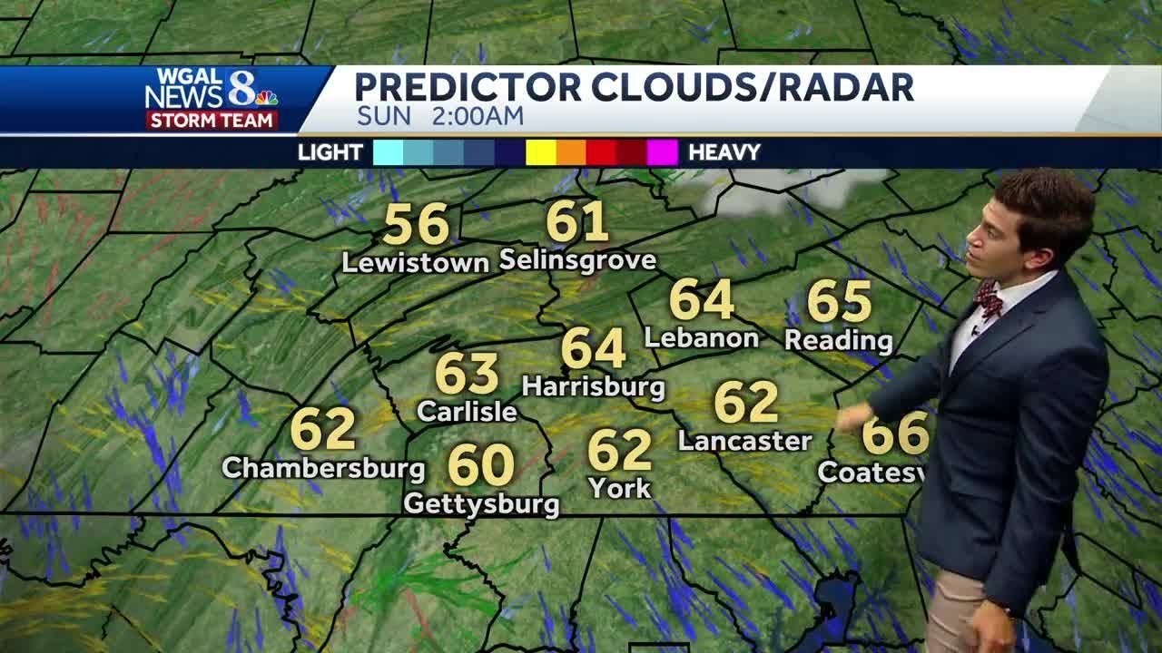 Comfy night, slim storm chance Sunday - YouTube