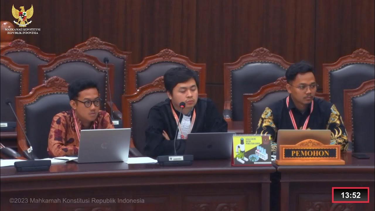 Sidang Perkara Nomor 78/PUU-XXI/2023. Senin, 30 Oktober 2023. - YouTube