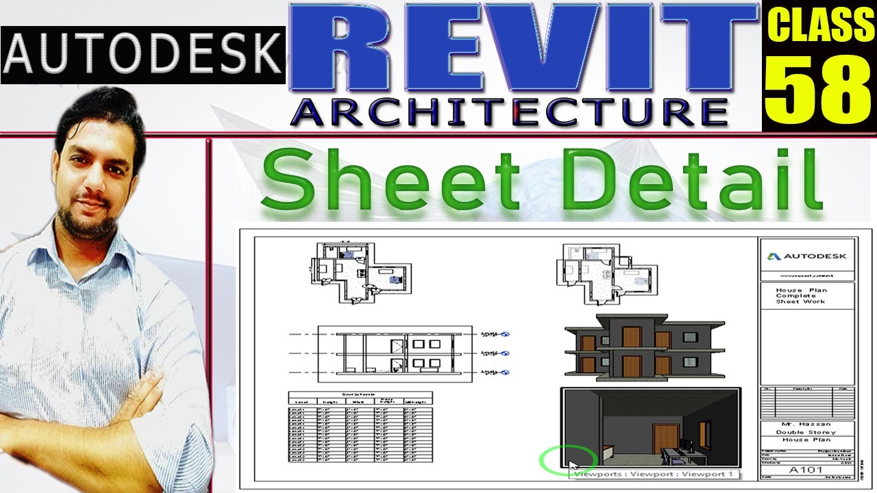 REVIT ARCHITECTURE | 58 Sheet Detail in Revit Architecture in Urdu ...
