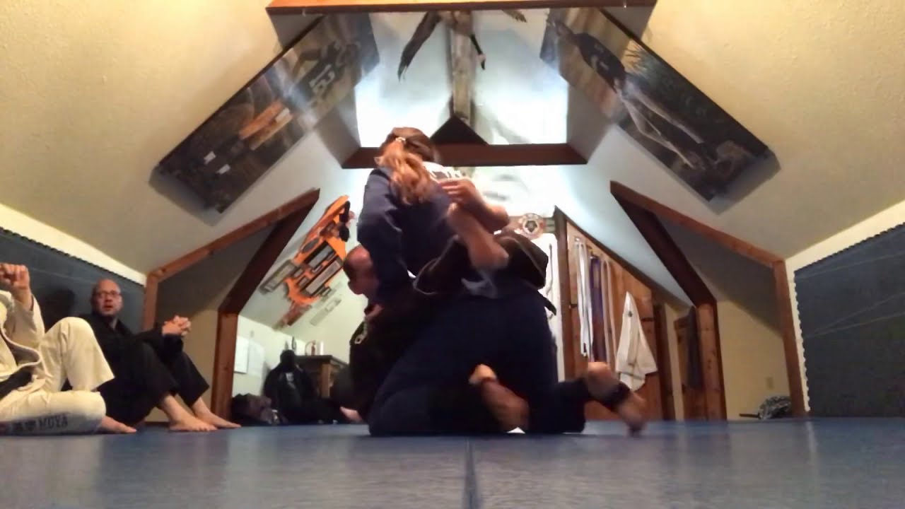 BJJ: Four Stripe White belt VS. Blue. Male VS Female, a light roll ...