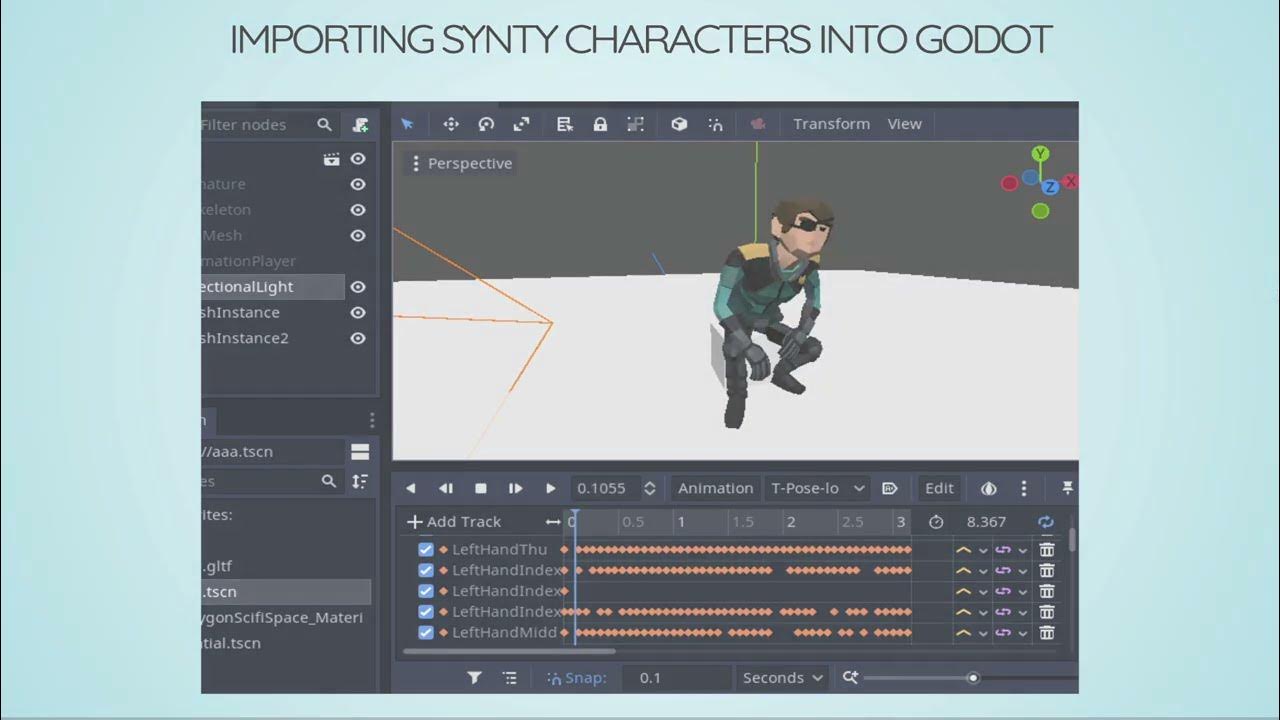 Importing Synty characters in Godot - YouTube