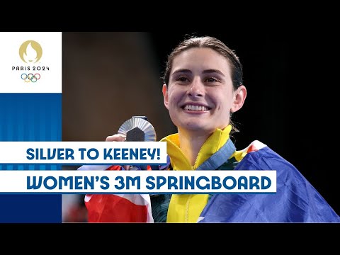 Keeney Gets Silver! 🇦🇺 | Women's Diving 3m Springboard | #Paris2024 Highlights