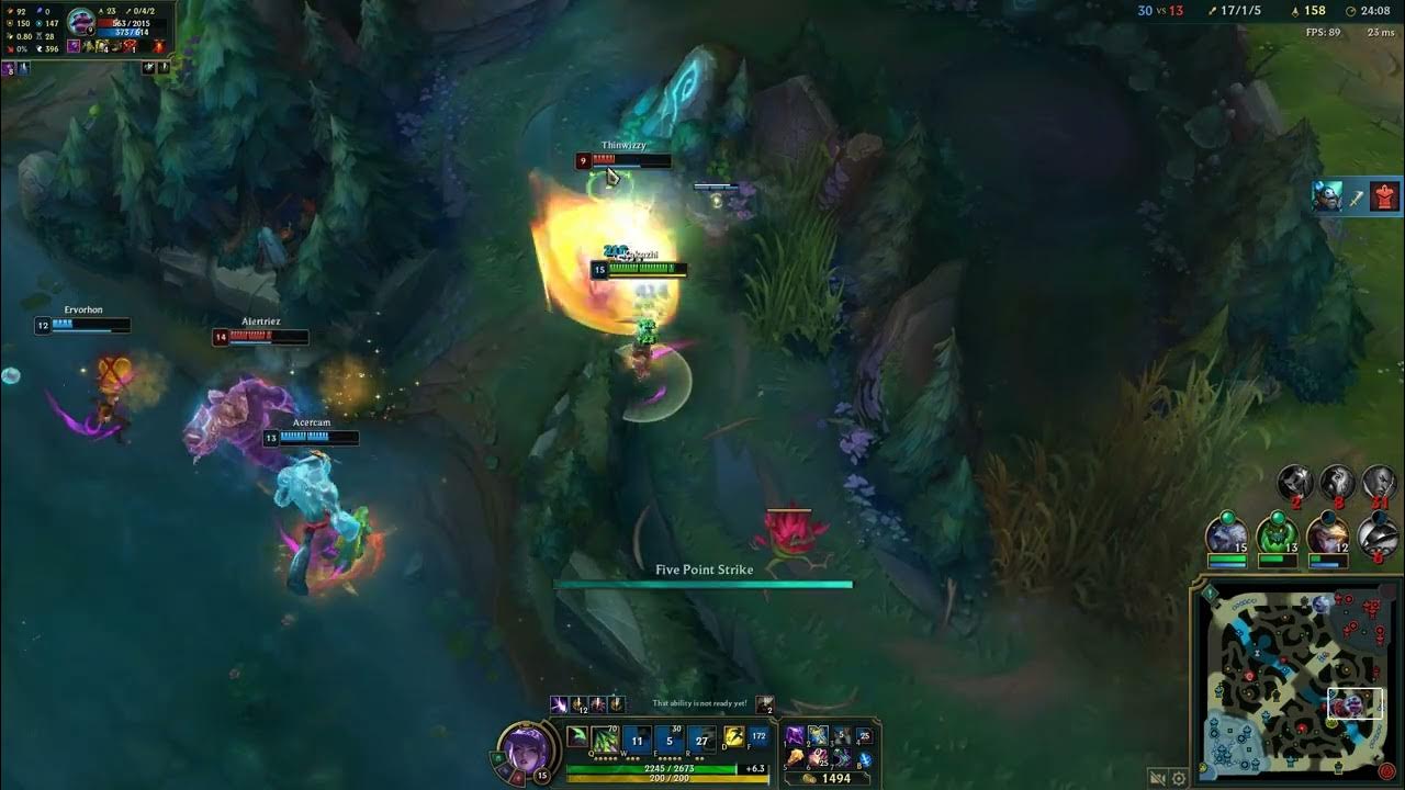 being patient with e2 and denying blast cone with flash - YouTube