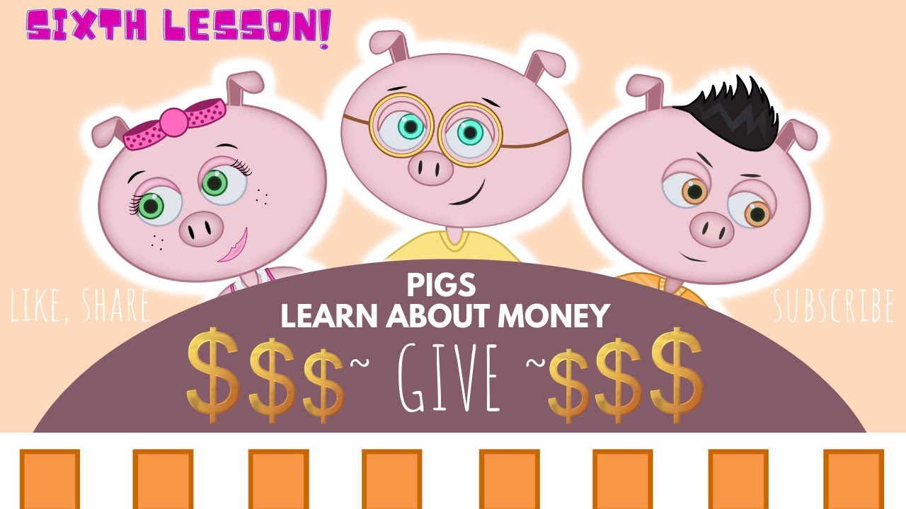 BEST ELEMENTARY MONEY VIDEO with THE THREE ( 3 ) LITTLE PIGS - HOW TO ...