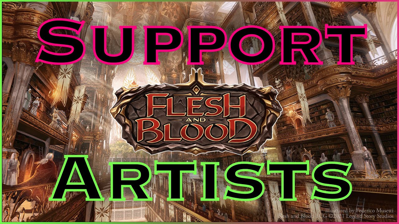 Supporting Artists. Flesh and Blood Art Is Incredible! - YouTube