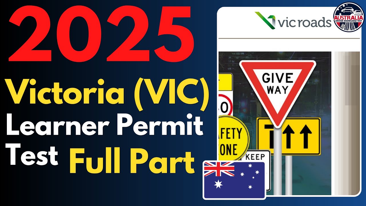 Victoria VIC Learner Permit Test | Full Part | Australia Driver ...