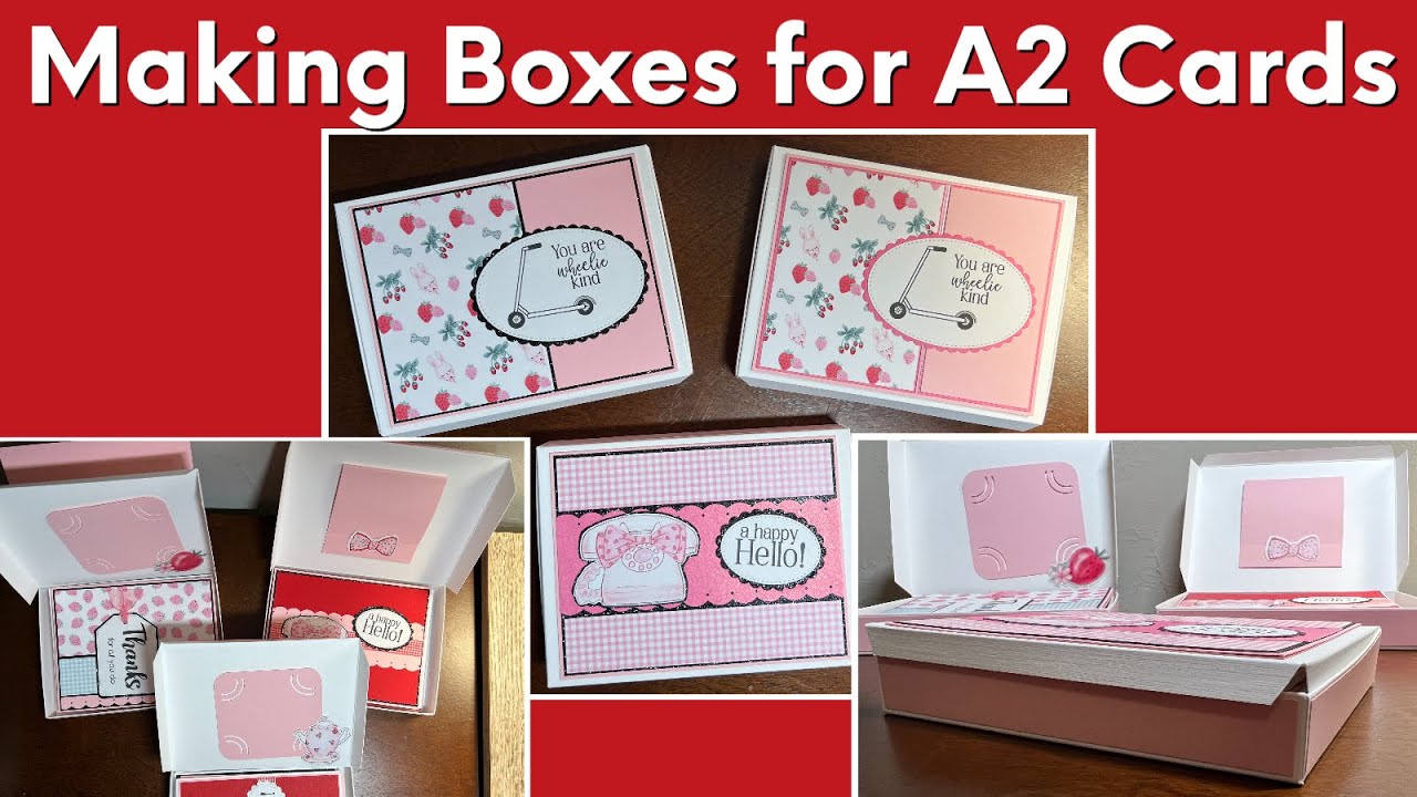 #SatMornMakes Making A2 Card Boxes - YouTube