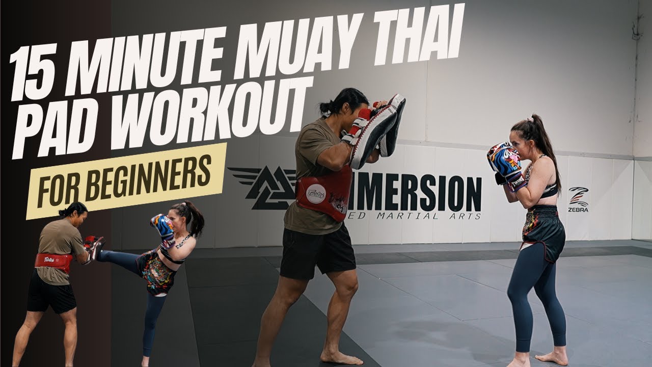 15 Minute MUAY THAI | BASIC PAD WORKOUT - YouTube