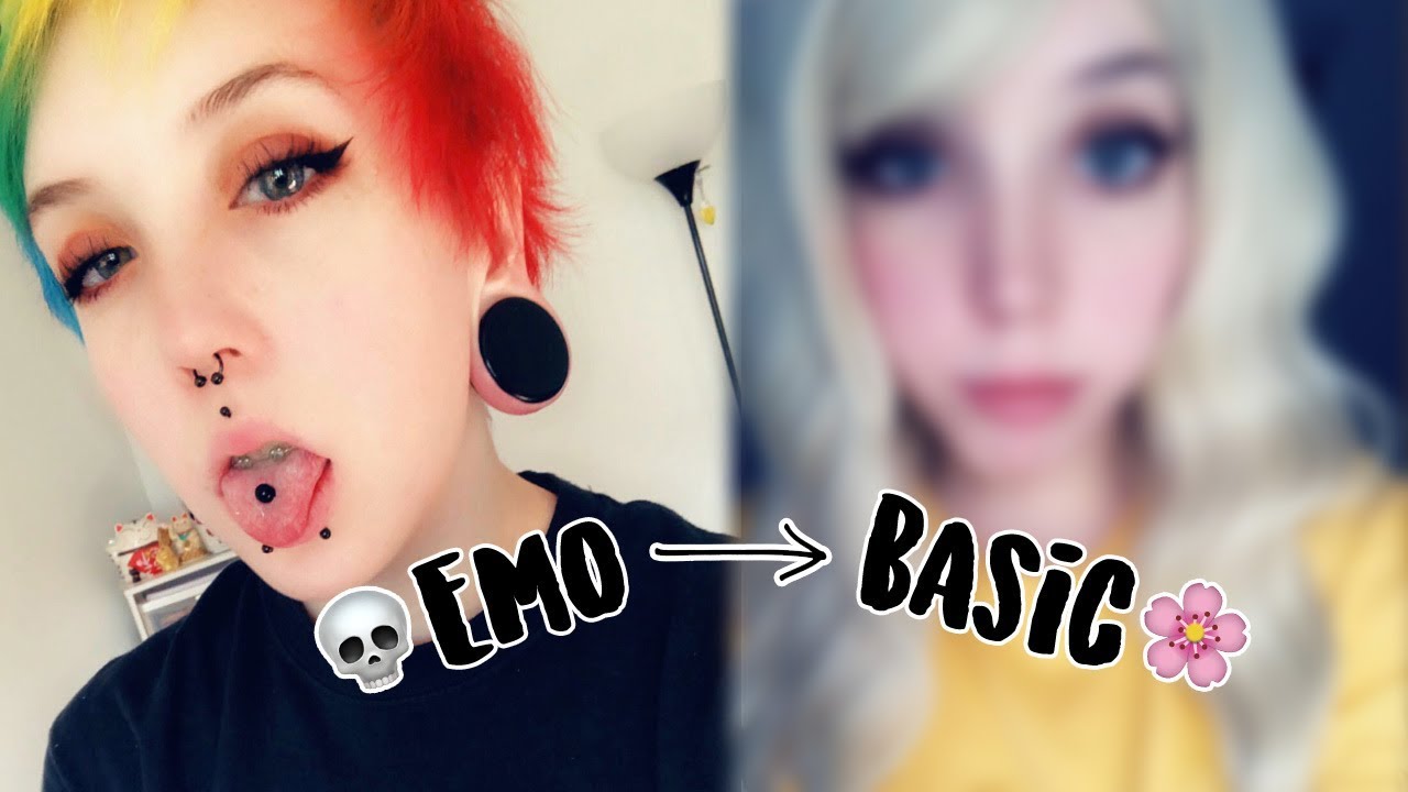 From Emo To Basic Transformation - YouTube