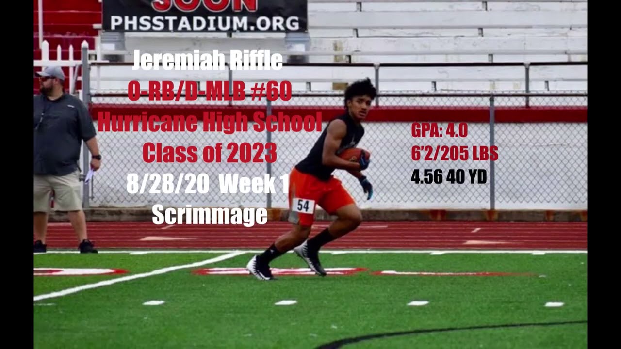 Jeremiah Riffle RB Scrimmage 8/28/20 - YouTube