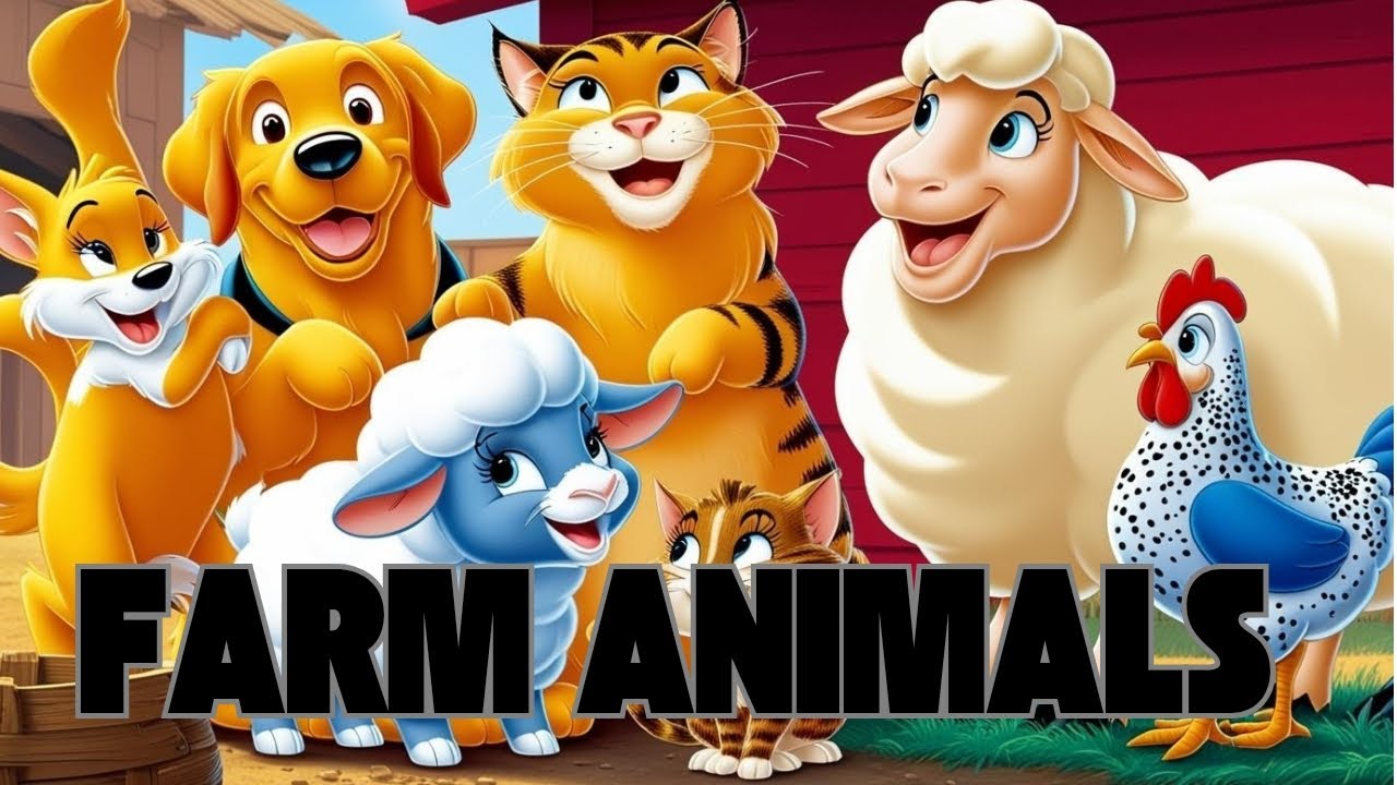 FRIENDLY Farm Animals for NURSERY KIDS | Kiddies Story - YouTube