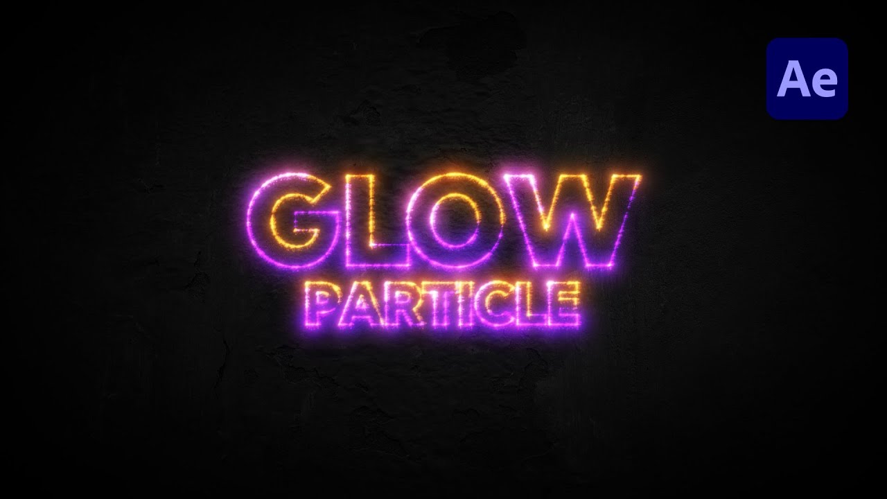 Particles Stroke Text animation - YouTube