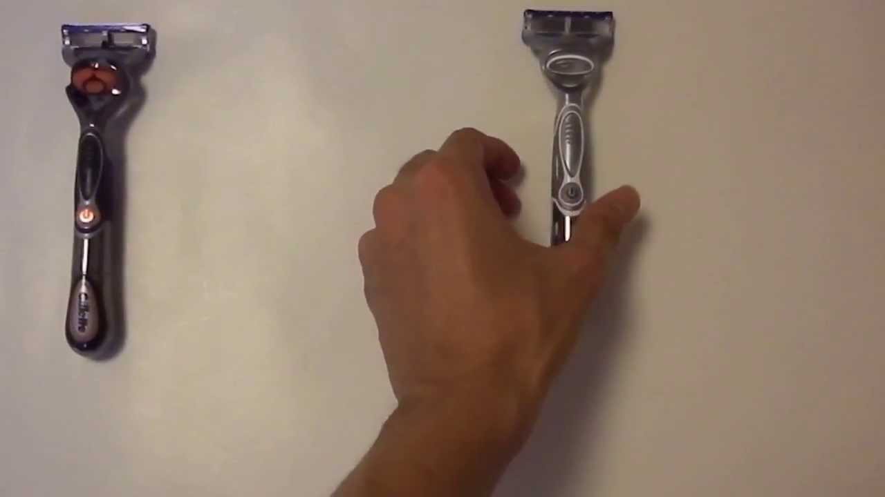 Gillette Flexball Power Razor l Vibration Test compared with Silver ...