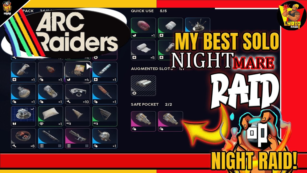 My Best Solo NightMare Raid on Arc Raiders! | The Best loot farm ...