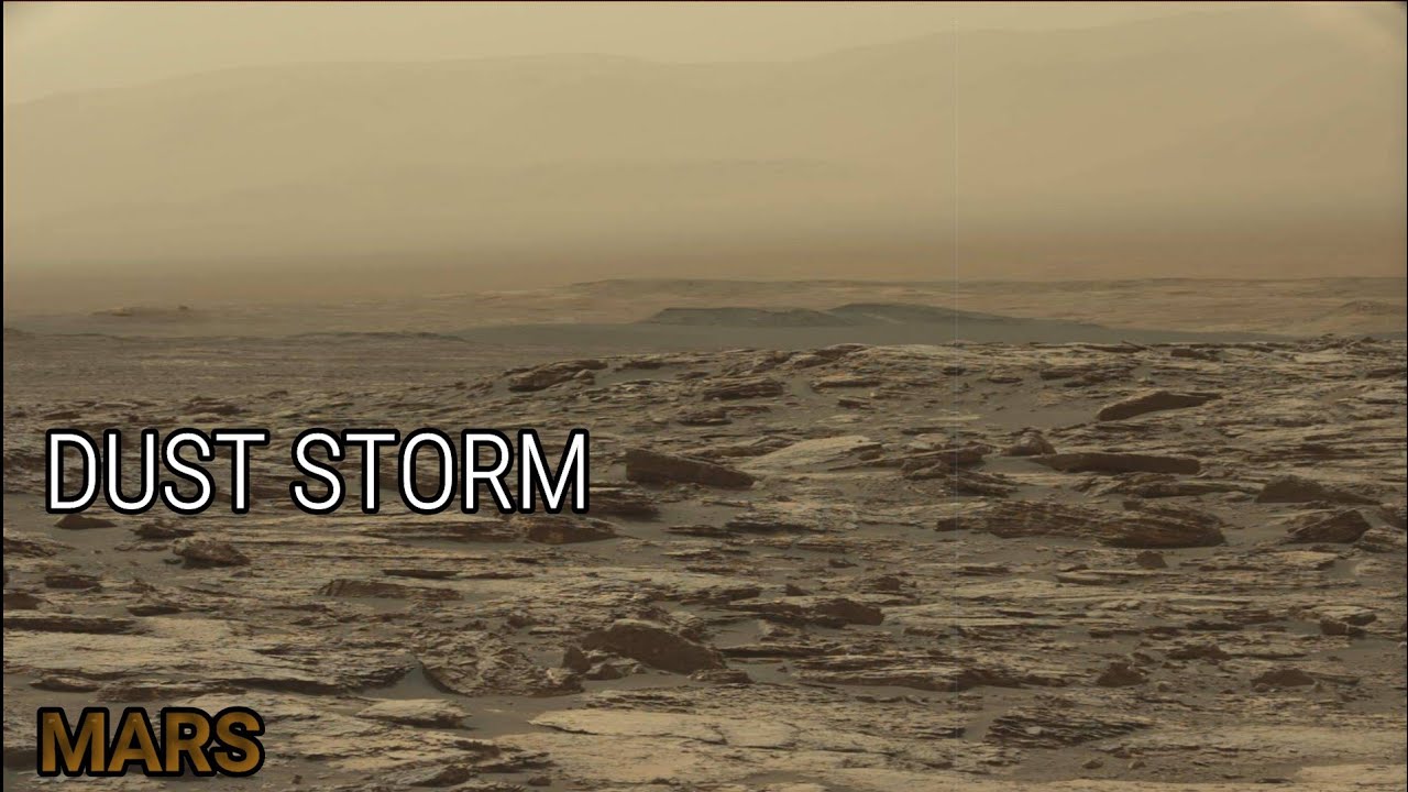 Mars Rover Captured heavy dust storm on Mars | Sand Storm on Mars - YouTube