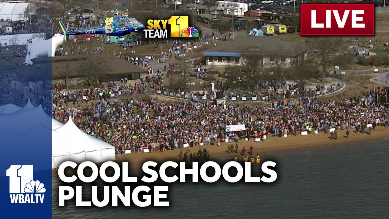 LIVE: SkyTeam 11 shows the Cool Schools Plunge, dedicated to Dr. Tim ...