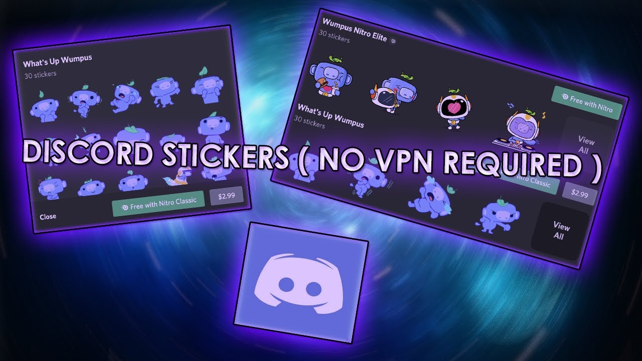 How to get stickers in discord ( no VPN required ) - YouTube