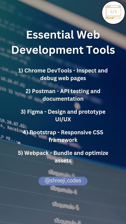 Some useful tools for web development #webdevelopment #webdeveloper #frontend #backend # ...
