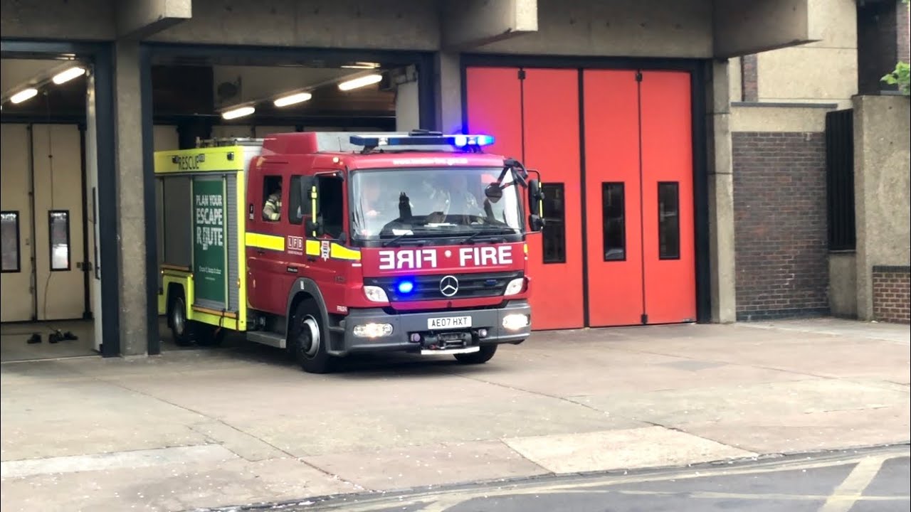 London Fire Birgade - F266 Bethnal Green Fire Rescue Unit Turnout To A ...