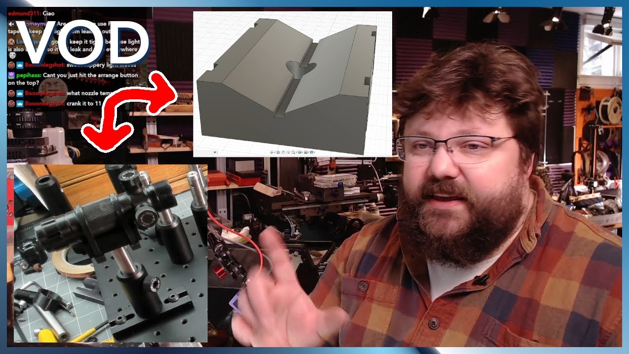 Optics: Fusion 360 and custom mounting parts! - YouTube