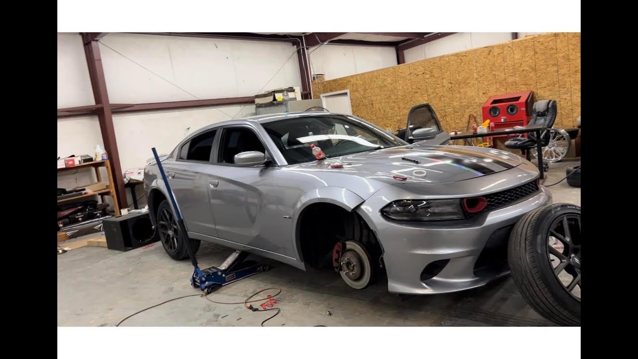 Dodge Charger Wide body kit install - YouTube
