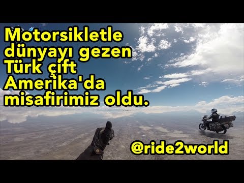 Motorsikletle dünyayı gezen Türk çift Amerika'da misafirimiz oldu - Amerika Vlog #109