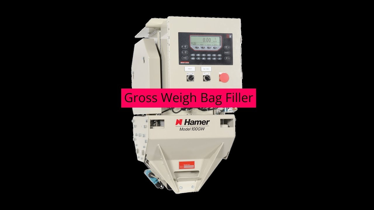 Open Mouth Bag Filler | Hamer 100GW Gross Weighing Scale - YouTube