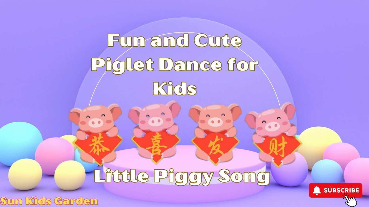 Little Piggies Song | Fun & Educational Nursery Rhyme for Kids - YouTube