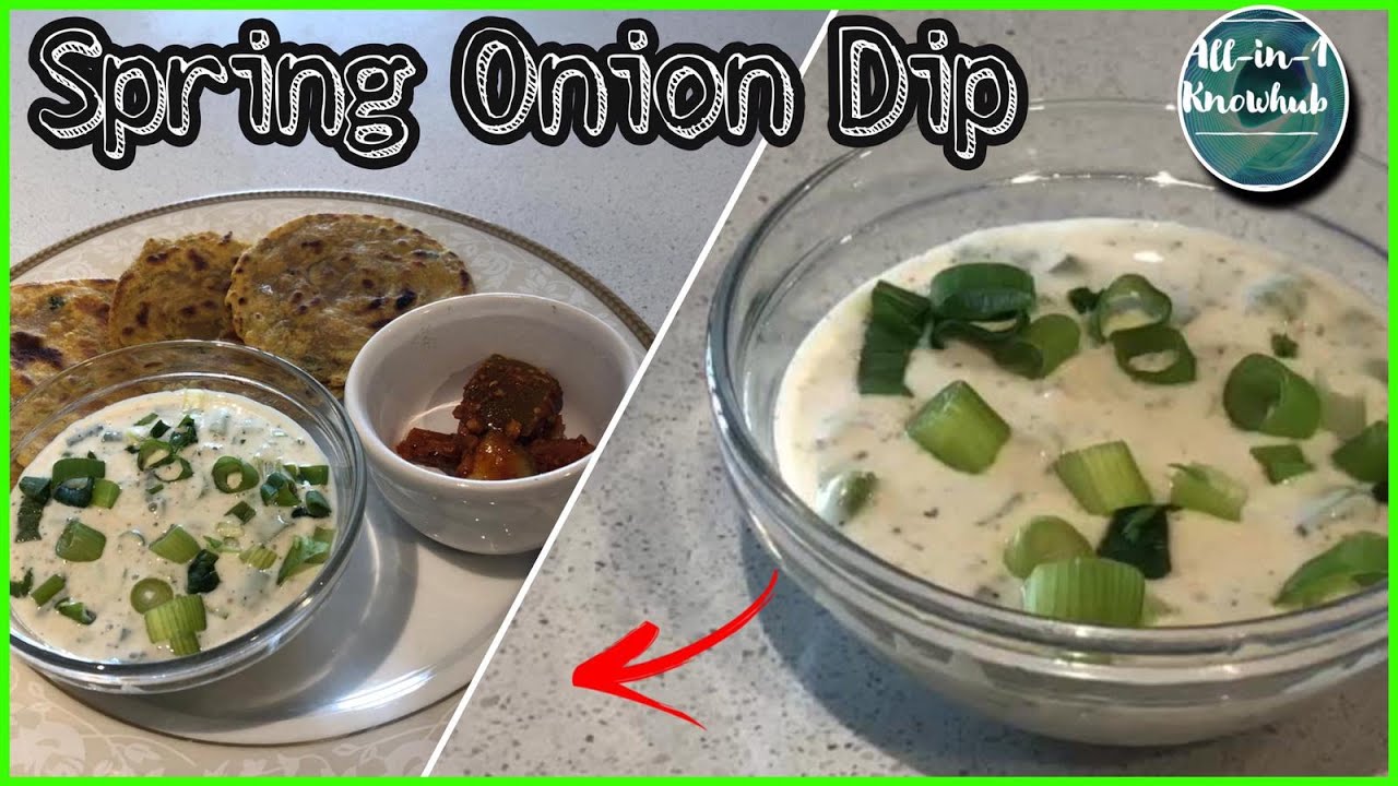 Delicious Spring Onion Dip I Quick Yoghurt Dip for Party Food - YouTube