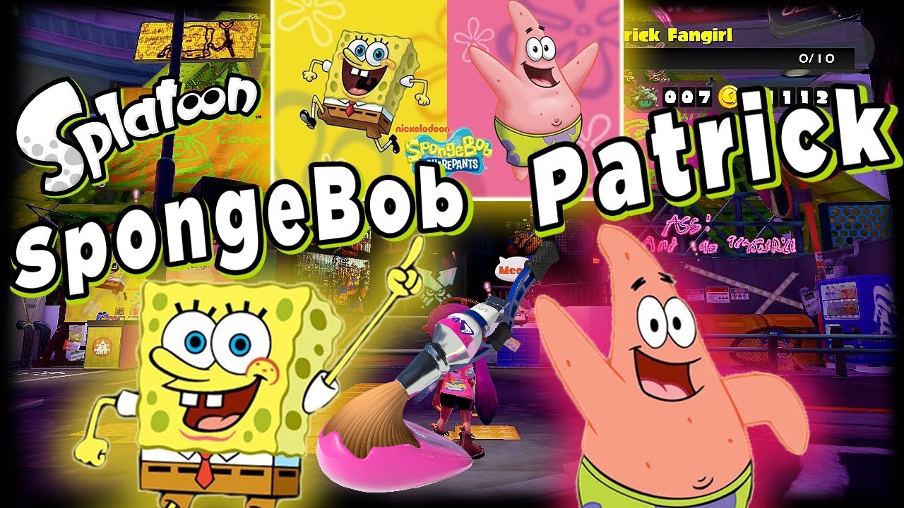 Splatoon - Spongebob vs Patrick Splatfest - Inkbrush Gameplay - YouTube