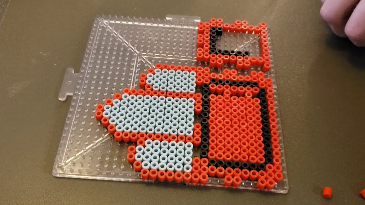 Perler Bead Toy/Dollhouse Furniture (3): Vanity, Chair, and Dresser ...