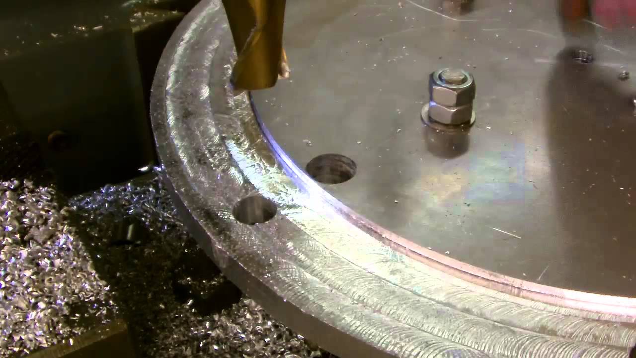 Big Lathe Motor Refit (Part 10) - Bridgeport Milling The Recess - YouTube