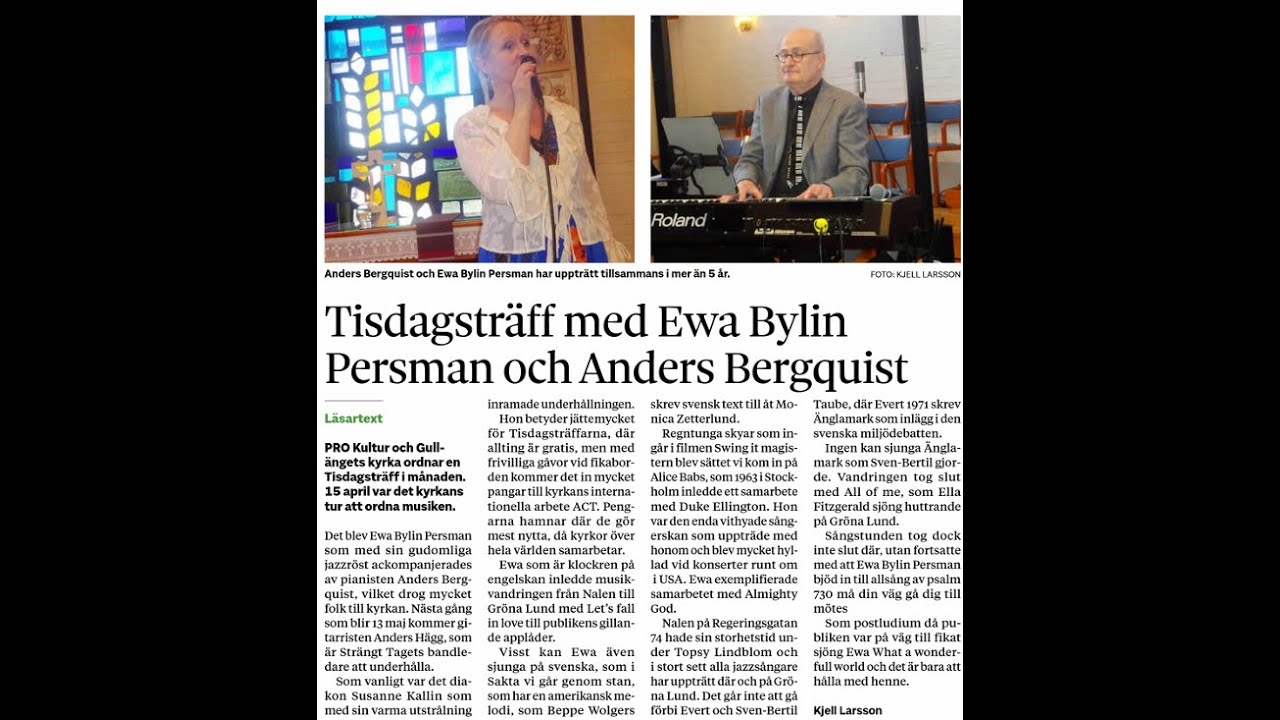 Ewa Bylin Persman & Anders Bergquist 20250415 ÖA Tisdagsträff - YouTube
