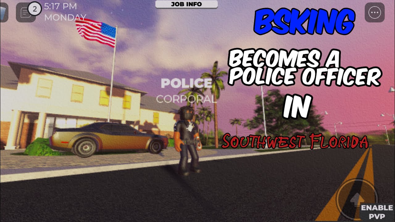 I became a police officer in southwest Florida (Roblox rp game) - YouTube
