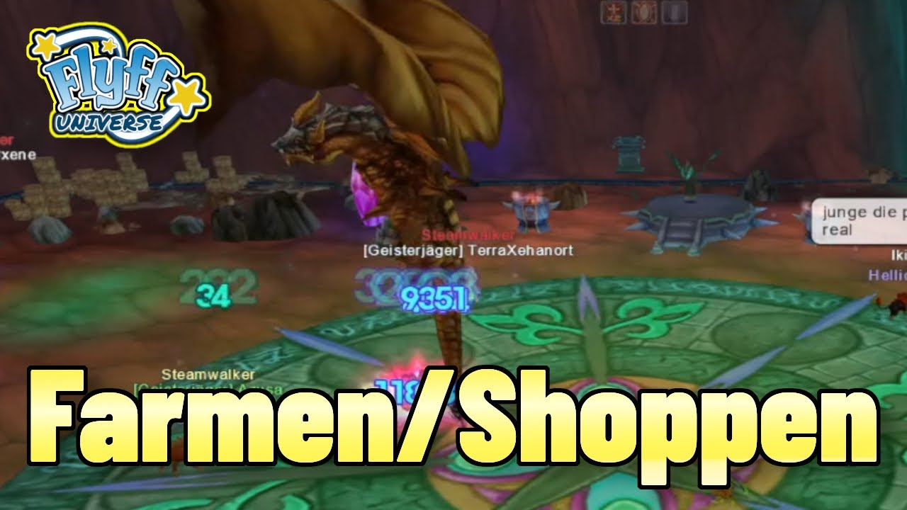 Flyff Universe - Boss Monster Farmen und Shopping Tour durch Darkon ...