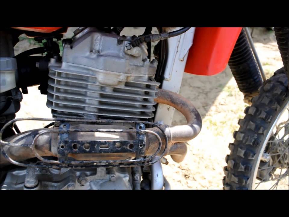 Honda XR 400 R start - YouTube
