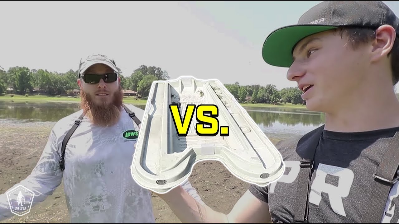 1v1 Bass Fishing Out Of A TINY Boat: Lojo vs. Norm - YouTube